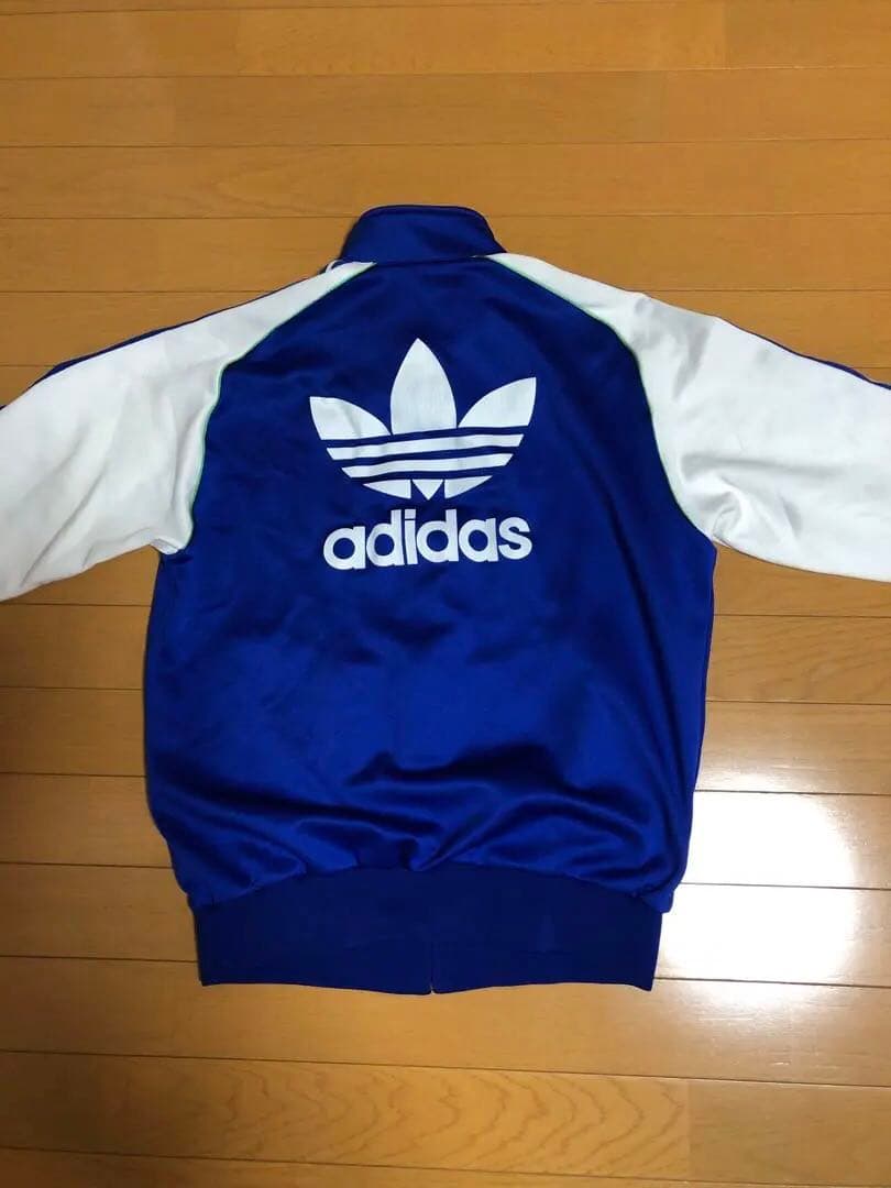 adidas トレーニングジャージ 青　桐蔭学園　上下
