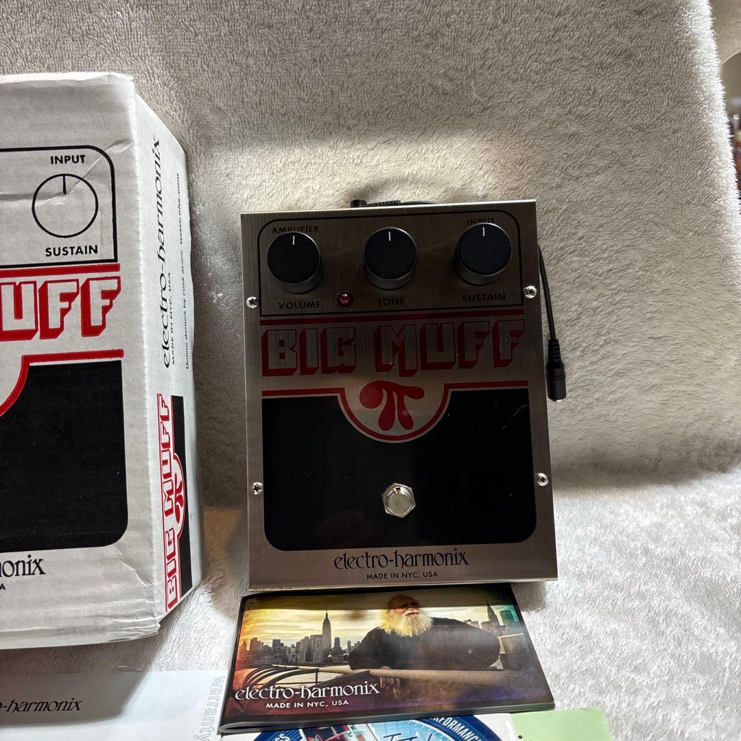 electro-harmonix bigmuff 箱、取説、ステッカー 変換付き