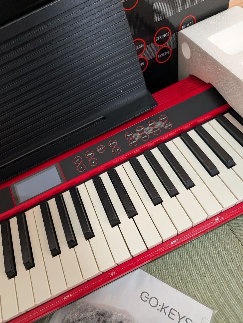 【美品・動作確認済】Roland Go:Keys 61鍵 レッド　ソフトケース