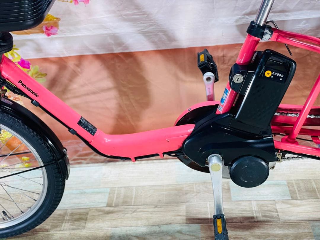 パナソニックギュット⭐️12AH！子供乗せ電動アシスト自転車Y3155
