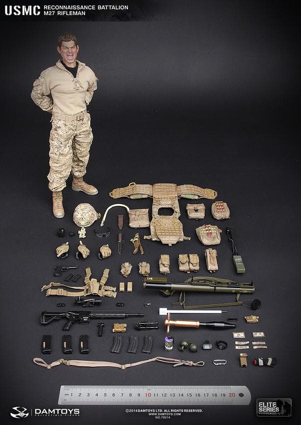 DAMTOYS　USMC M27 RIFLEMAN　78014