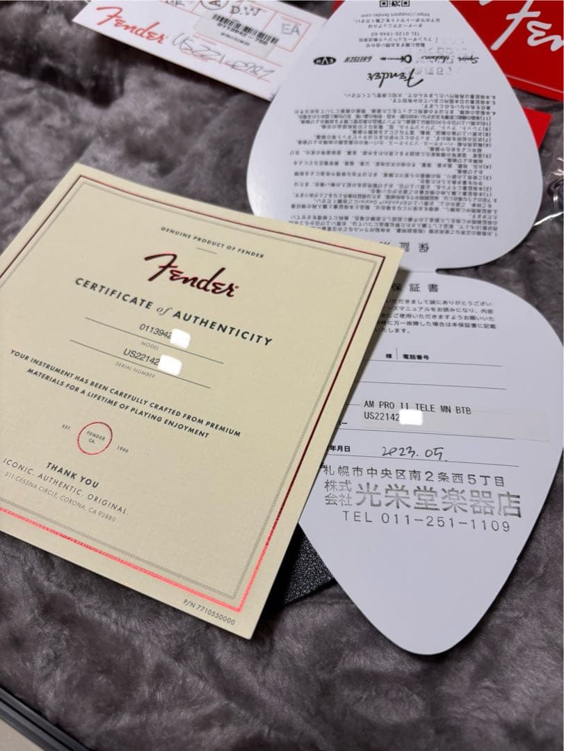 fender american professional ii テレキャス