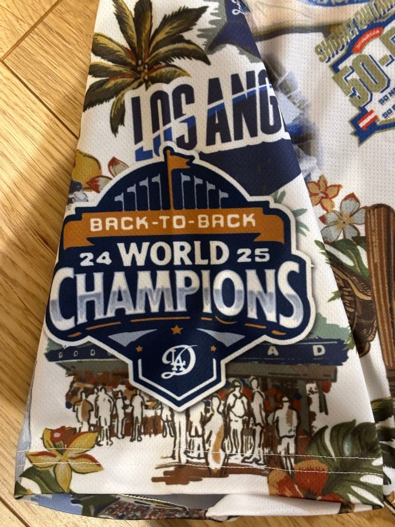 ⭐️非売品・2025最新⭐️大谷翔平 限定サインアロハユニフォーム50/50CLUB