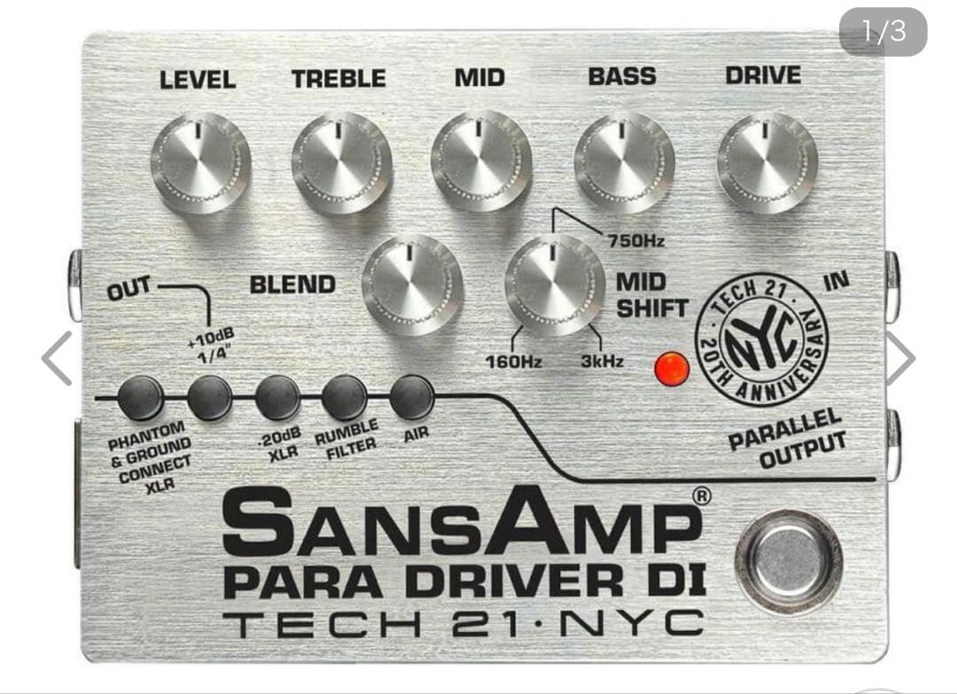 Tech 21 SansAmp Para D DI 20周年記念モデル