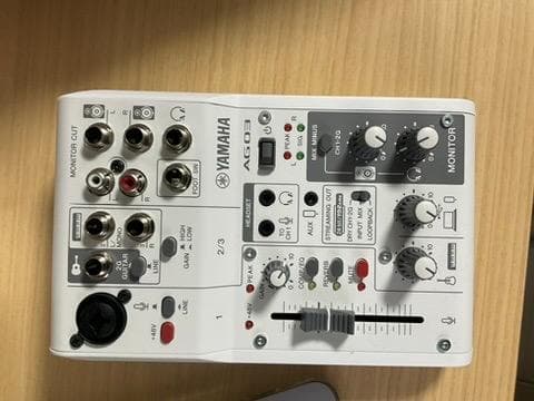 配信機器・PA機器・レコーディング機器 YAMAHA AG03 MK2 white