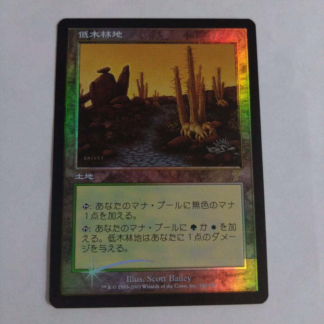 MTG 低木林地 foil 初版 日本語