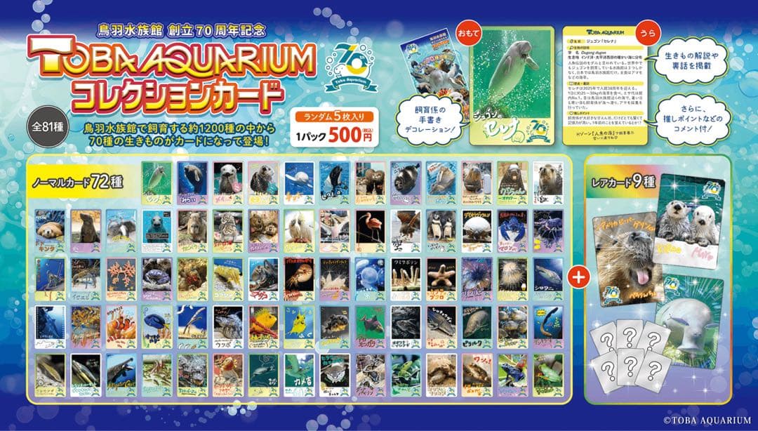 【バラ売り100円】鳥羽水族館 コレクションカード（とレカ）
