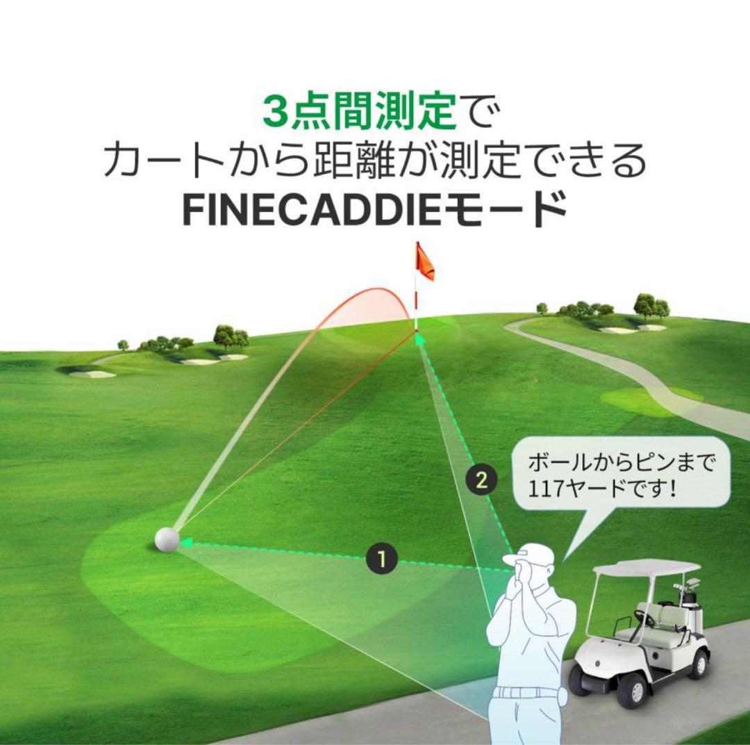 J9 mini ファインキャディ FINECADDIE ゴルフ 距離計 白