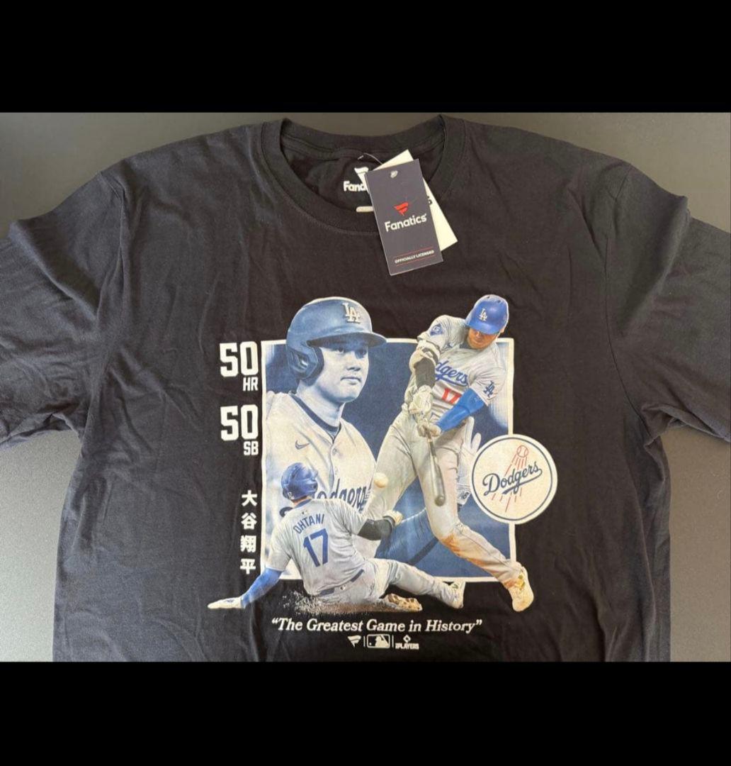 大谷翔平 50/50 記念 Tシャツ日本非売品 ロサンゼルス・ドジャース MLB