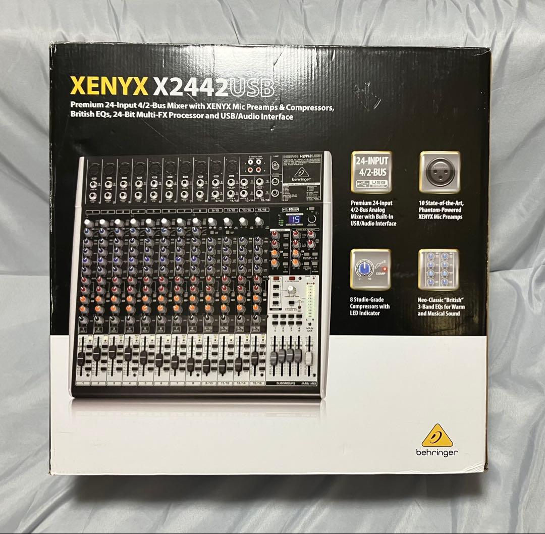 美品 Behringer XENYX X2442USB 16chアナログミキサー