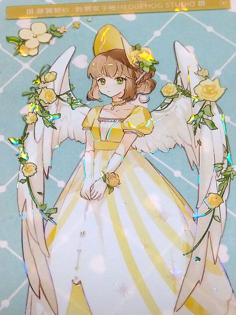 J821＃藤翼簪纱(贝壳光)刺猬家切り売り海外人物マステ女の子