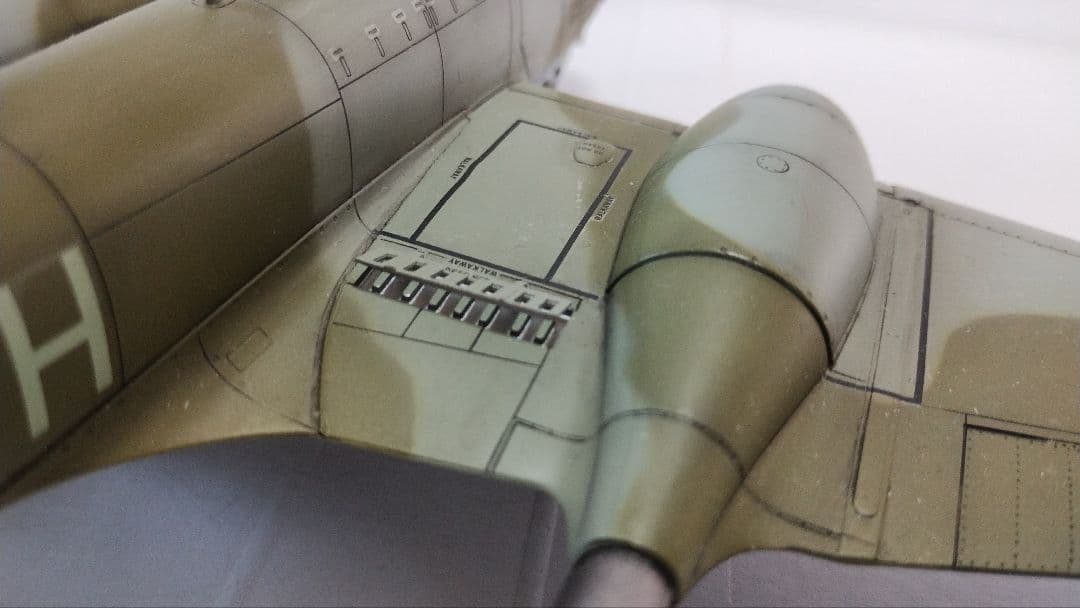 プラモデル完成機　1/48　グロスターミーティアF.3
