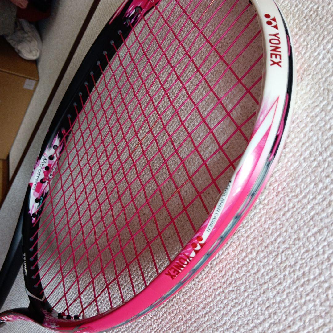 【未使用】YONEX Nitroframe テニスラケット ピンク&収納バッグ