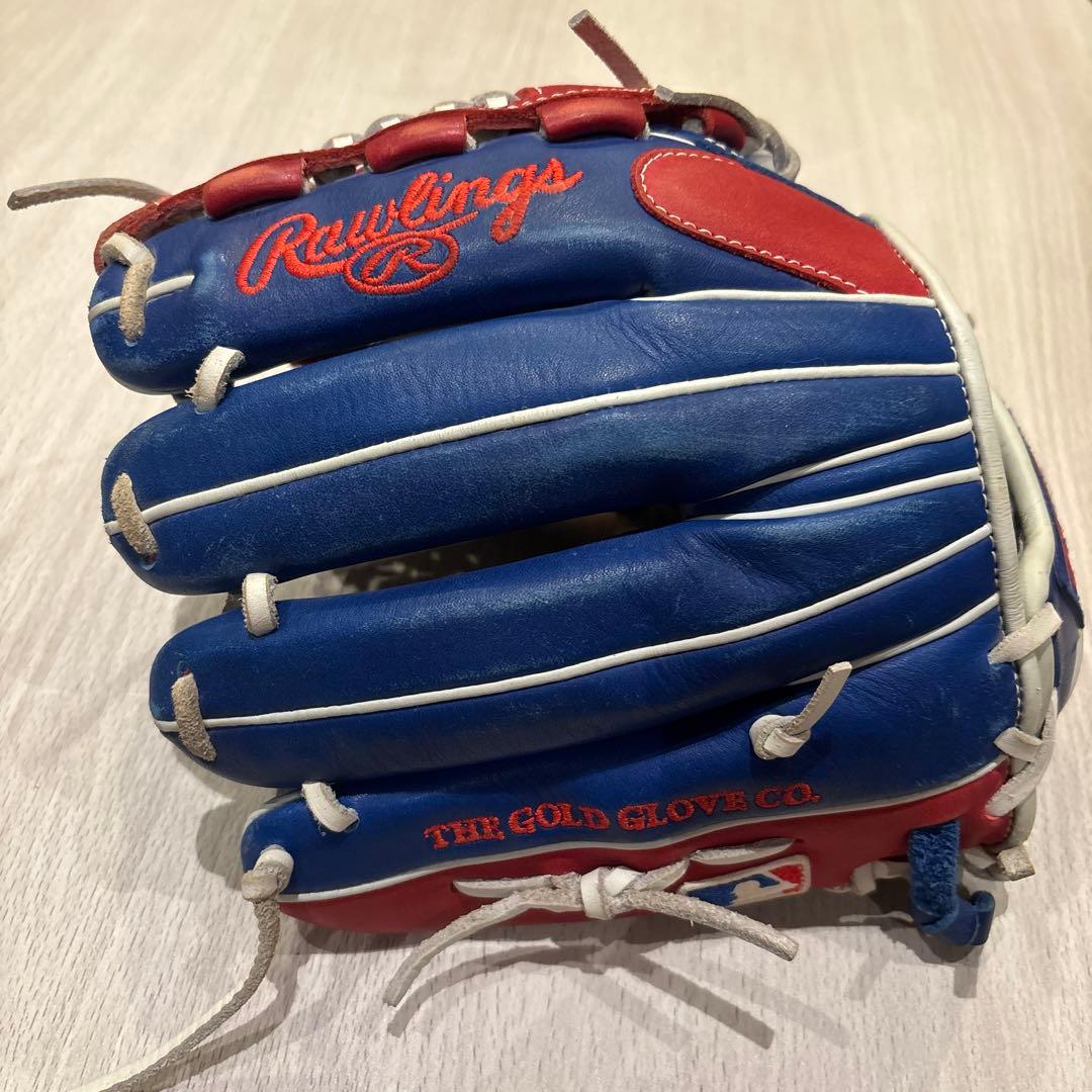 Rawlings 軟式グローブ 青/赤