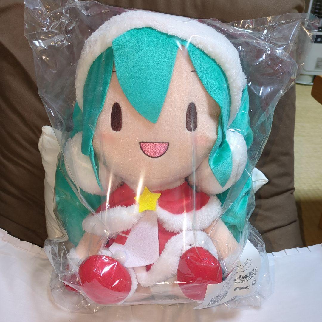 【未開封品】初音ミク ProjectDIVA ふわふわぬいぐるみ クリスマスLL