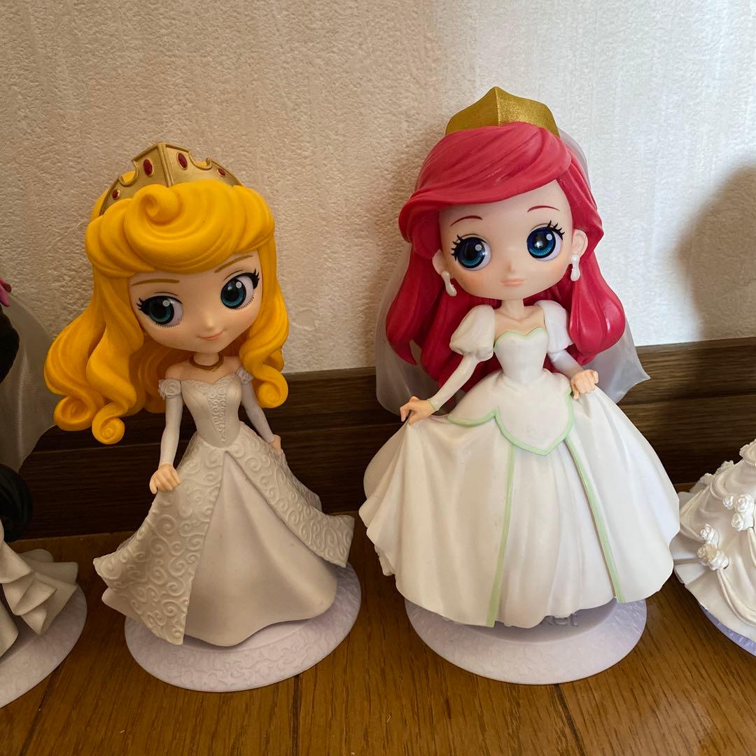 qposket プリンセス　ホワイトカラー　ディズニー　セット　ウエディング