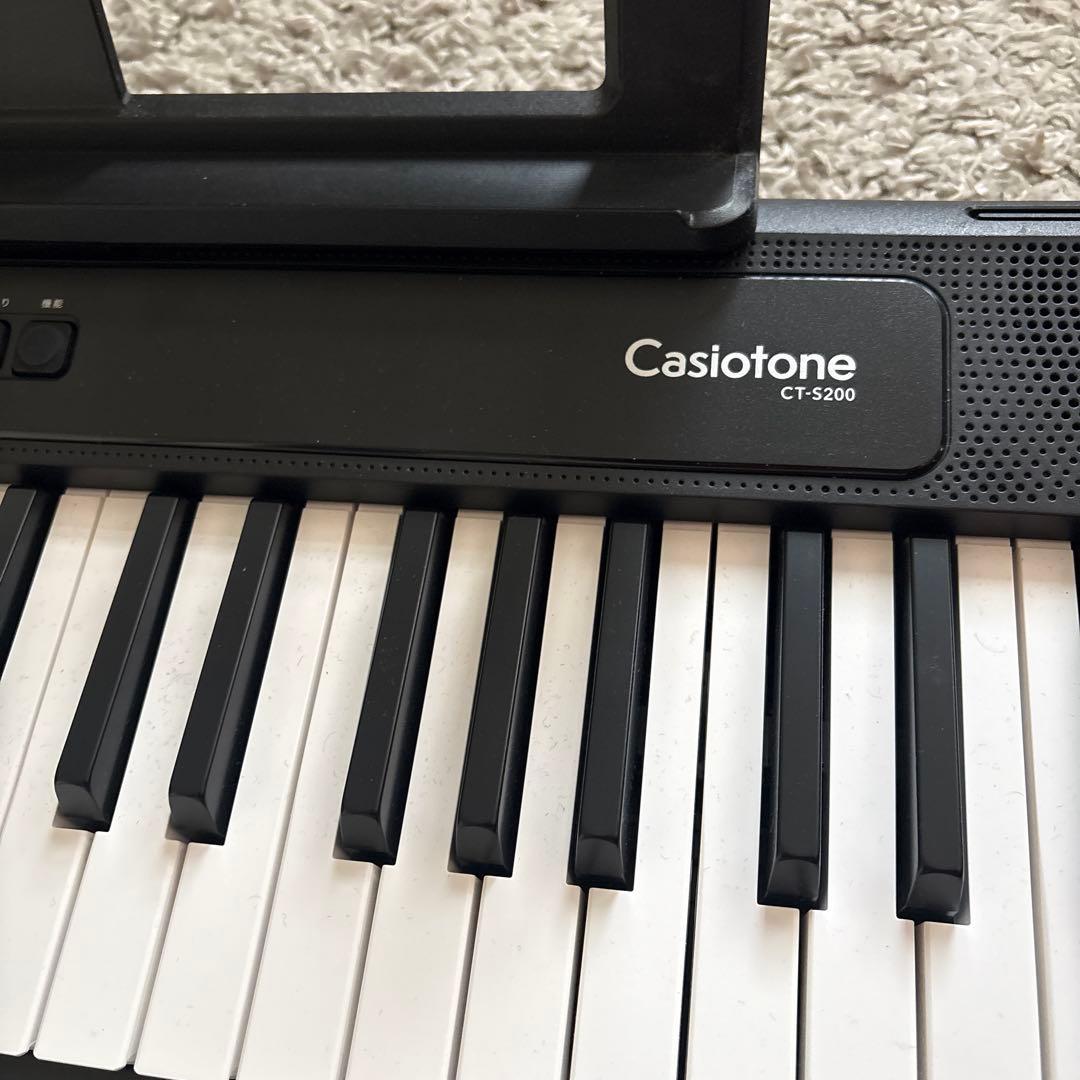 カシオ 電子キーボード Casiotone (CT-S200BKブラック)