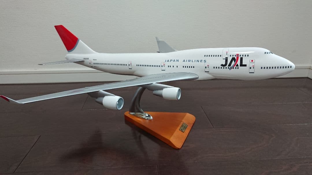 貴重品！日本航空機 JALジャル BOEING 747-400 1/100模型