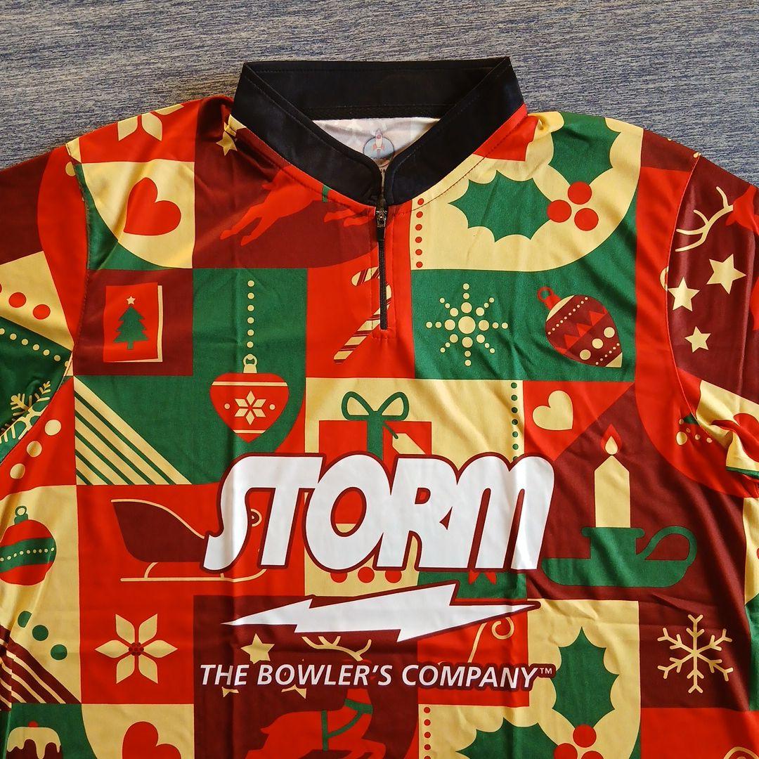 ✨新品✨ボウリングウェア　日本サイズ2XL　STORM　レッド　大きめ