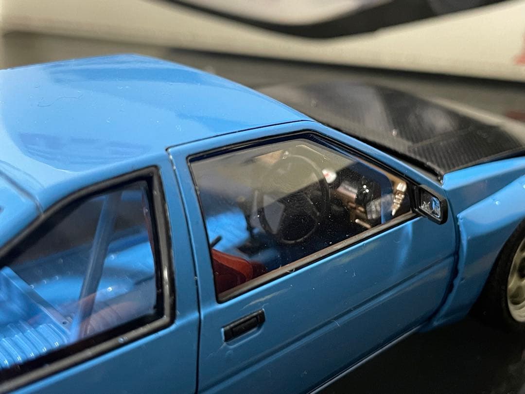 アオシマ　1/24 AE86 レビン　N2 エンジン付き　カスタム