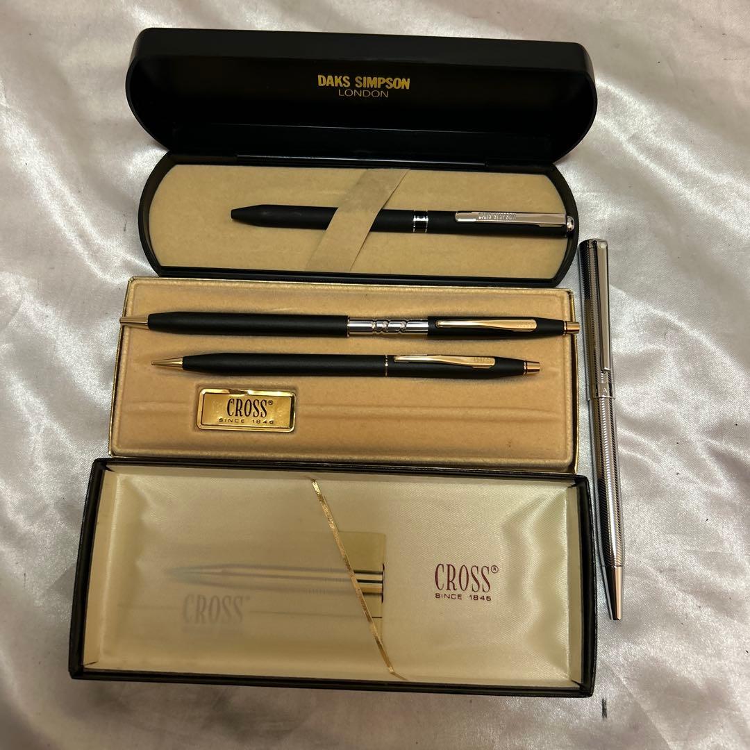 筆記用具まとめ 計4本 CROSS/DAKS SIMPSON/SHEAFFER