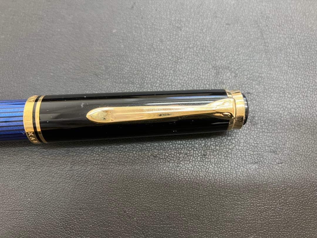 Pelikan 青黒万年筆 保証書付き