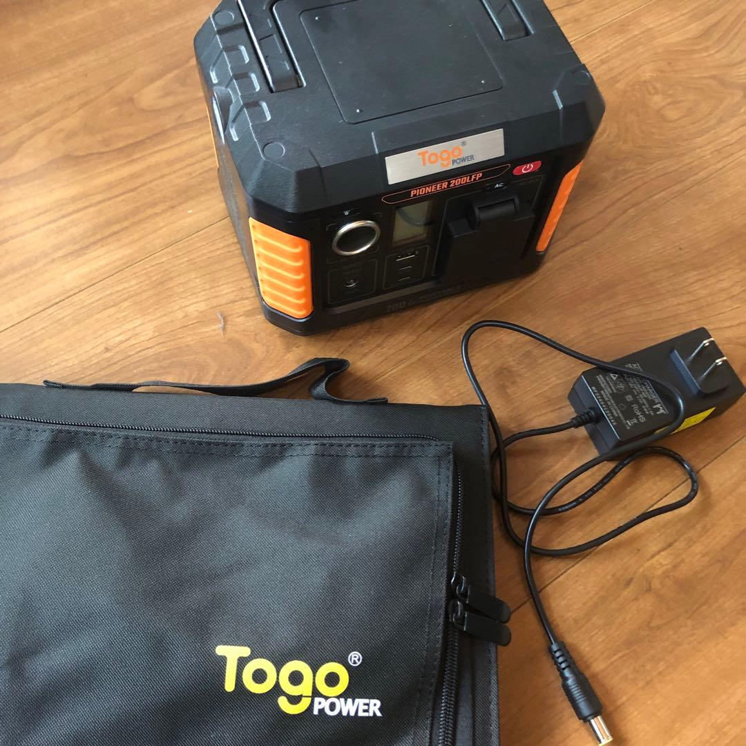 Togo Power ポータブル電源 ソーラーパネルセット 小型 キャンプ防災用
