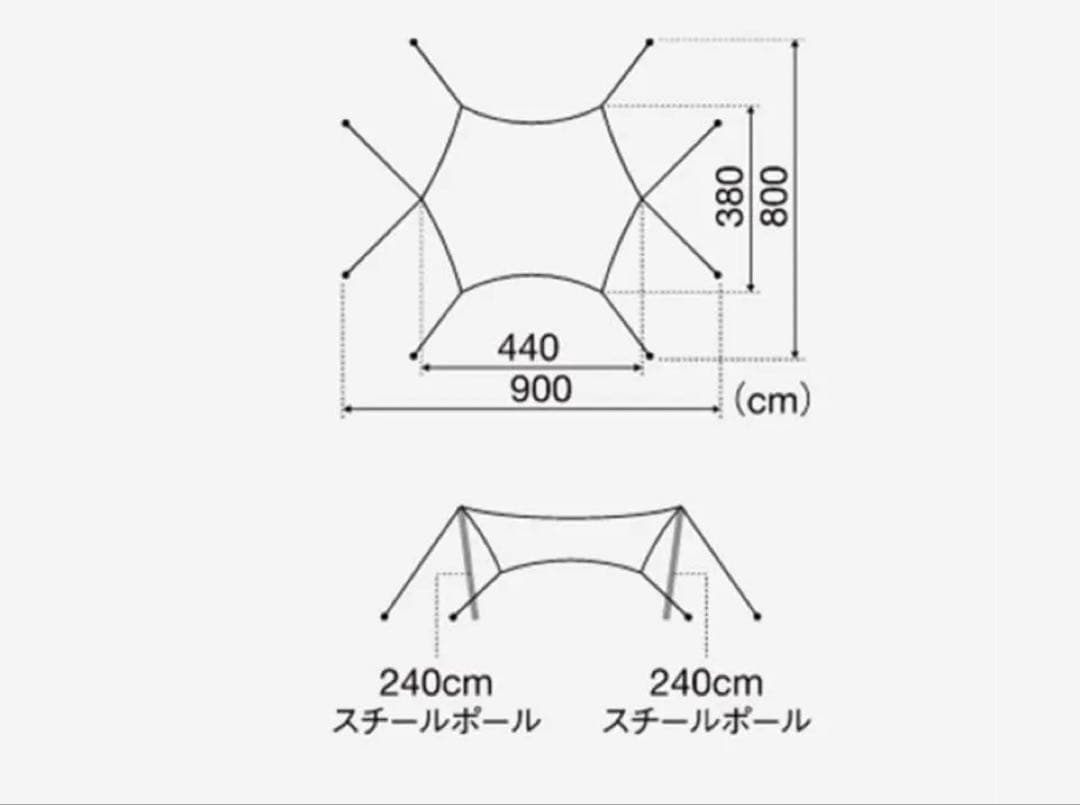  peak TP-870ランドネストタープセット