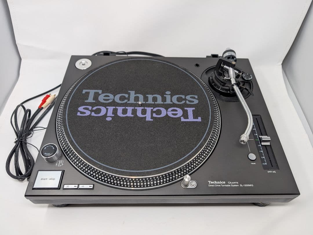 【美品・動作確認済】Technics SL-1200MK5 ターンテーブル 黒
