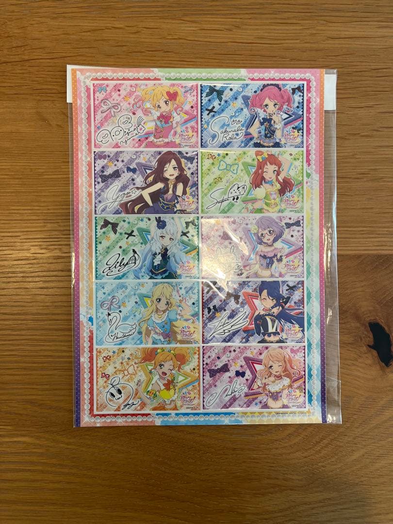 アイカツスターズ！　サイン入りステッカー