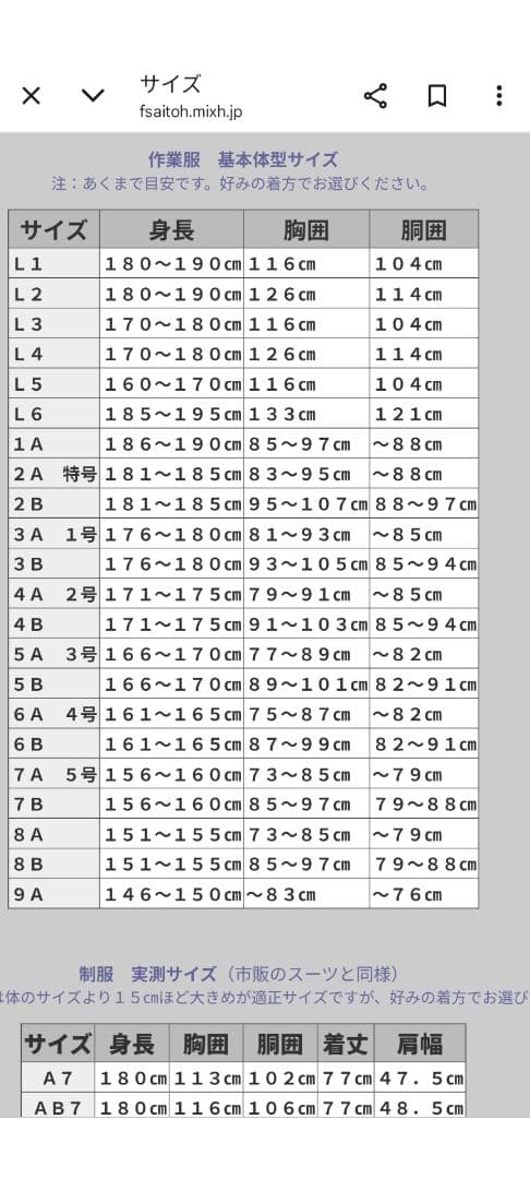 陸自 熊笹迷彩上下セット NO. F サイズ表記2