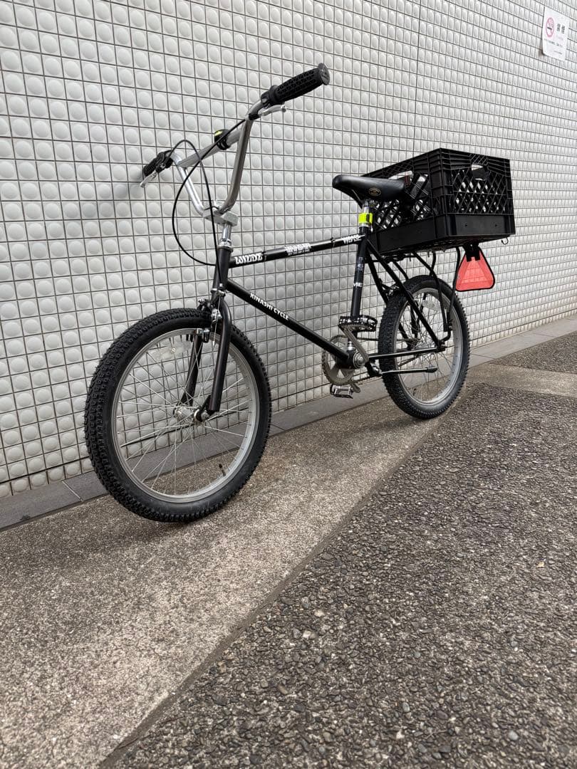 KINASHI CYCLE BMXクルーザーブラック バスケット付き