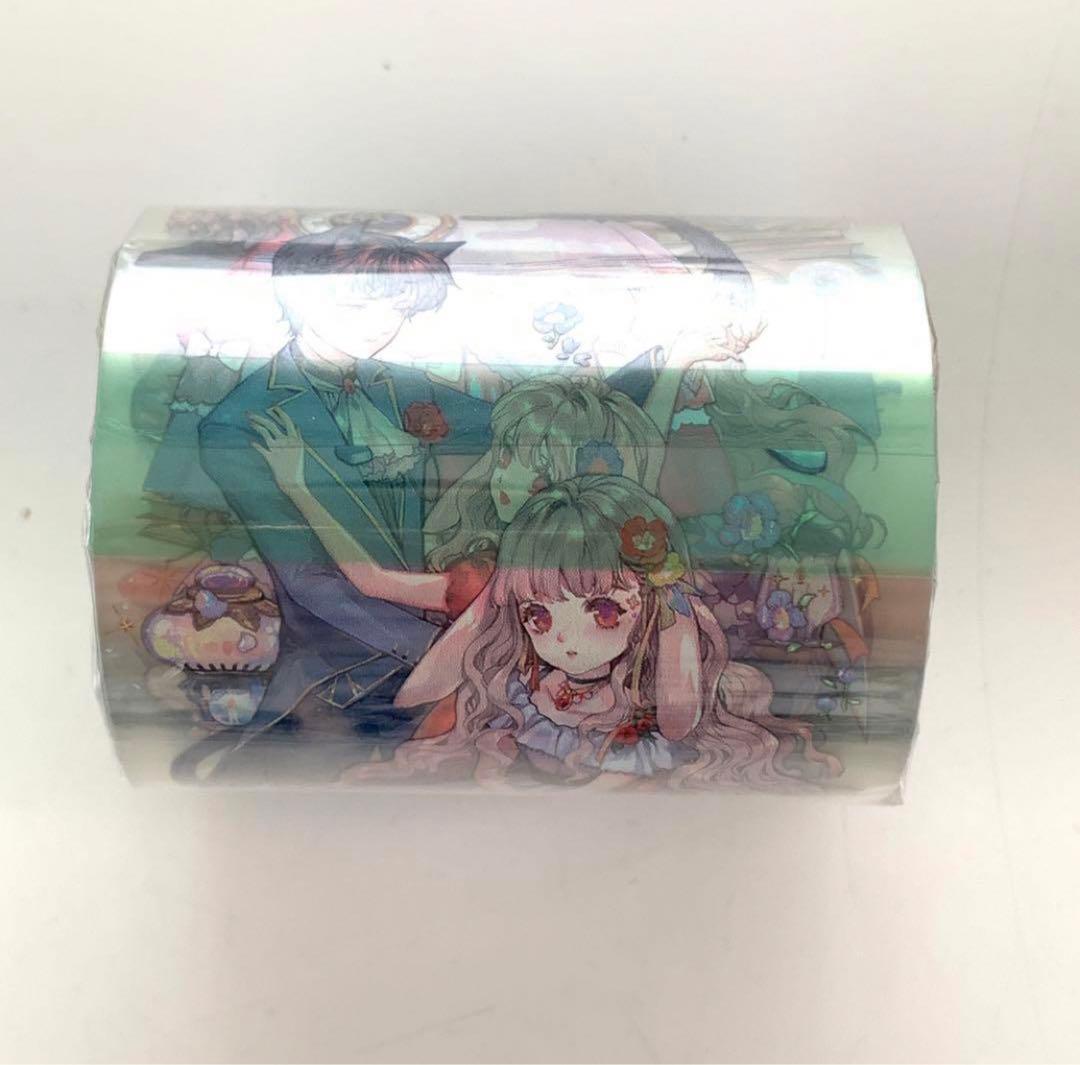 M1270.一木一横 兔子小姐和猫先生 マスキングテープ PET