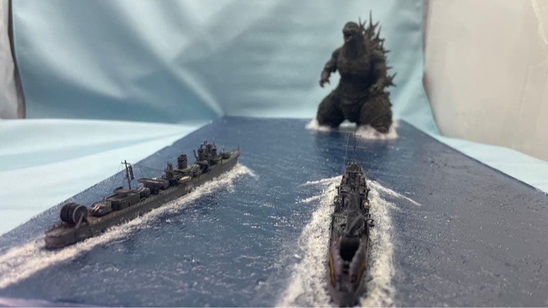 ゴジラ-1.0 海神作戦　モンスターアーツ使用　わだつみ作戦ジオラマ