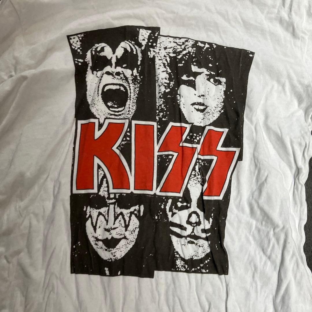 ヒステリックグラマー KISS Tシャツ ホワイト サイズL