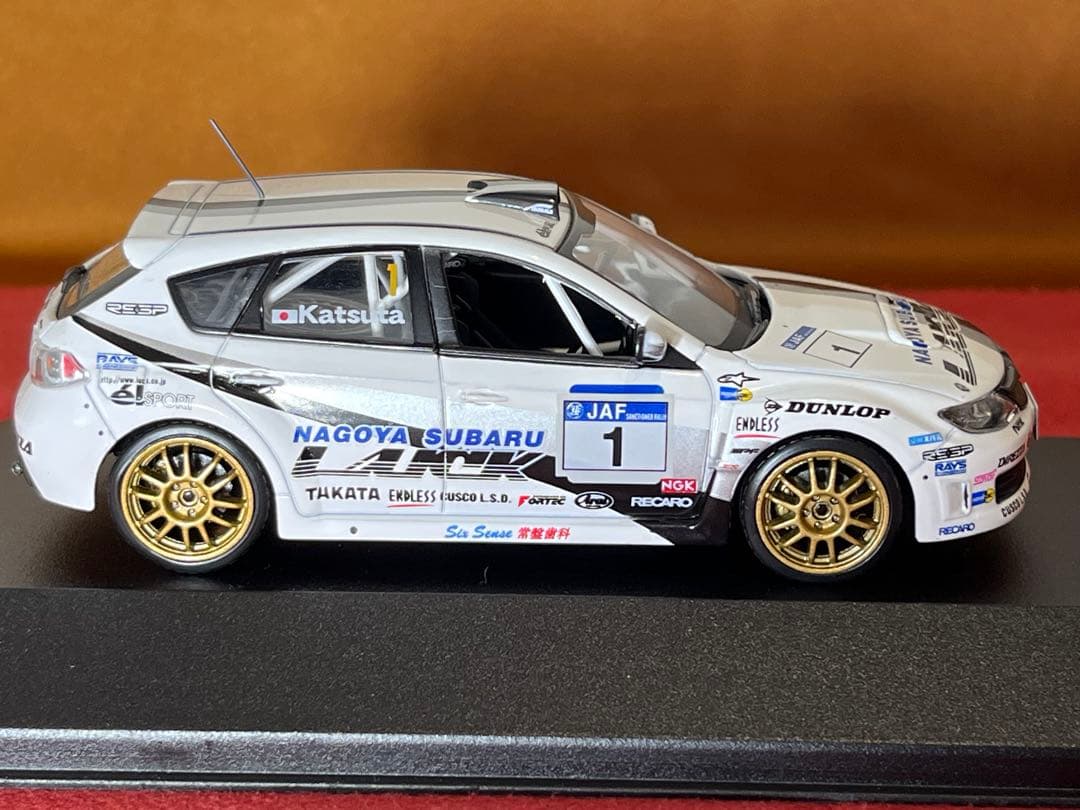 インプレッサWRX STI 勝田範彦1/43 ラックカラー限定版