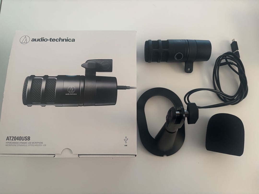 配信機器・PA機器・レコーディング機器 audio-technica AT2040USB+AT8703+AT8176