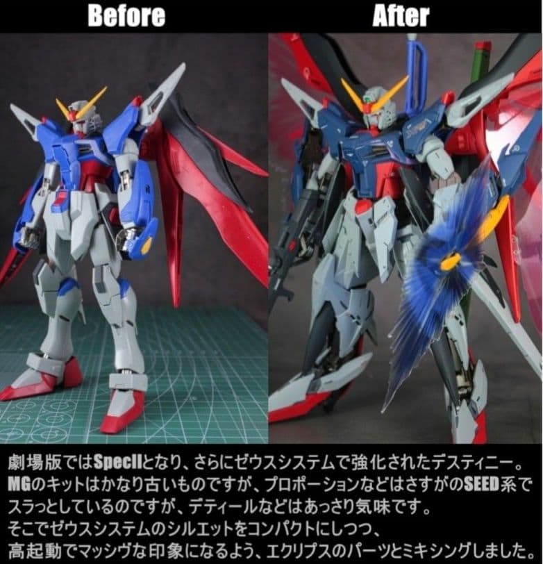 MG　デスティニーガンダム　改修全塗装完成品