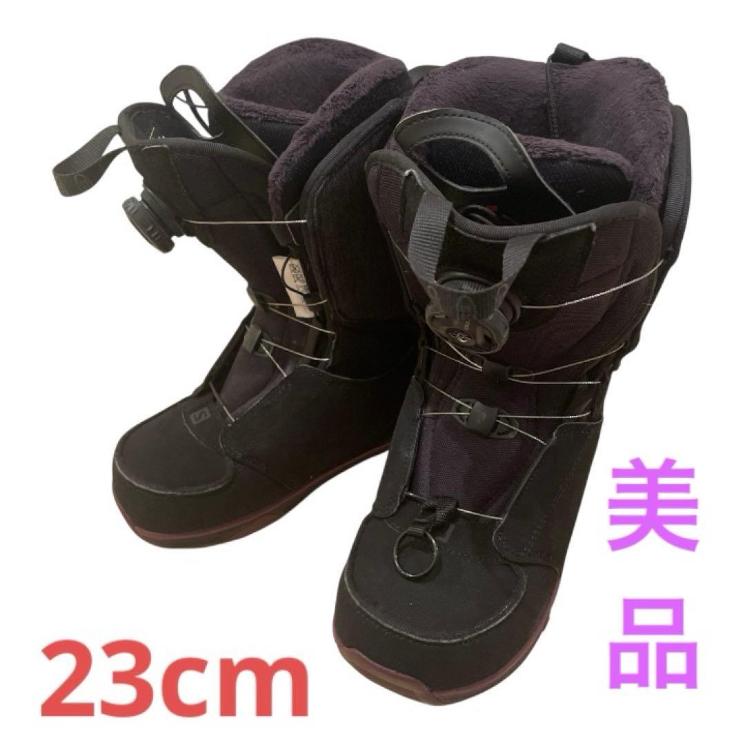 【美品】SALOMON IVY BOA SJ 23cm 紫