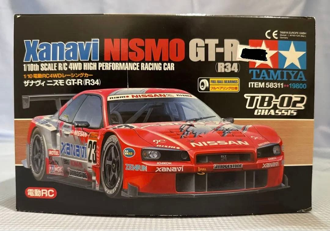 最終価格★タミヤ◆ザナヴィニスモGT-R R34 TB-02シャーシ 1/10