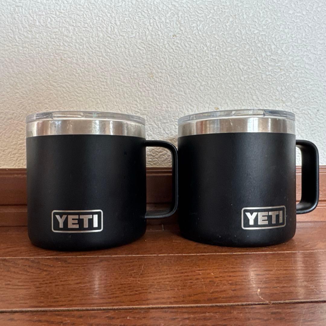 YETI ステンレスマグカップ ブラック14oz(414ml)&缶クーラー