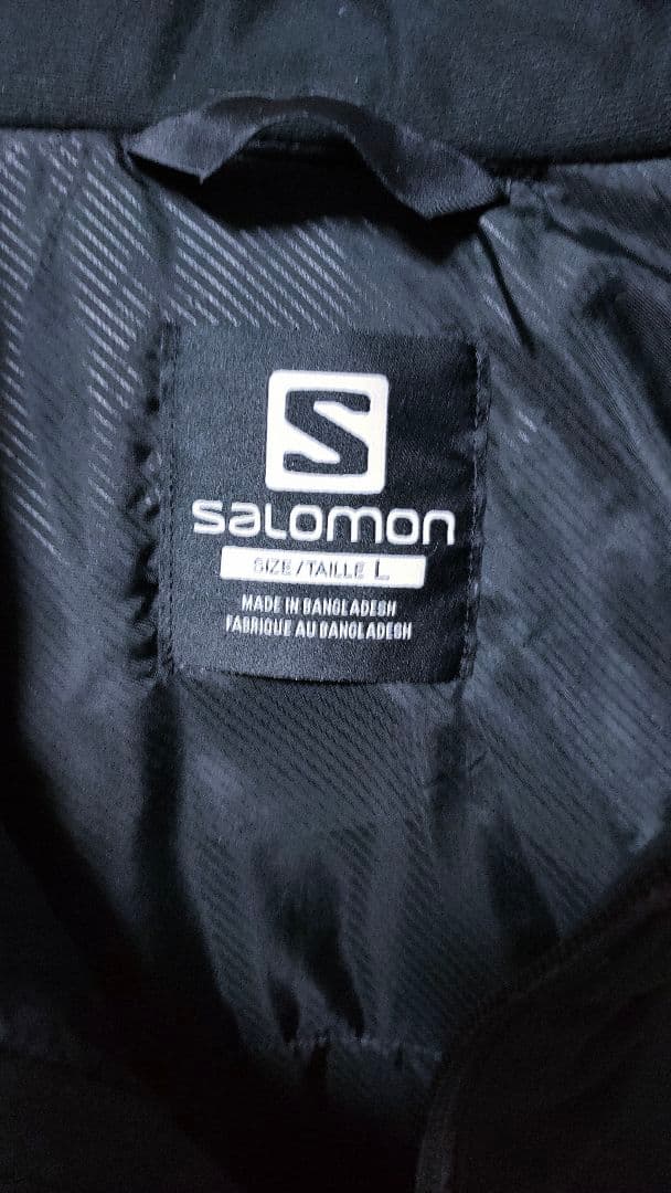 【サロモン SALOMON】スキーウェア 保温 ブラック メンズL
