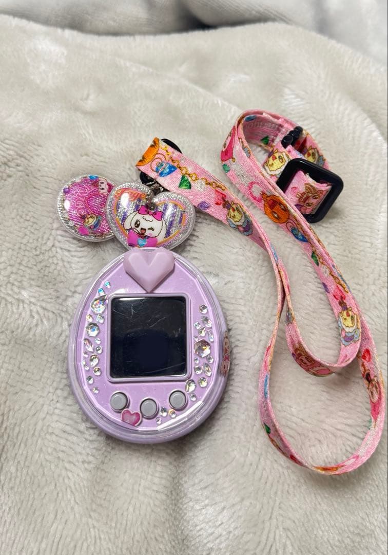 たまごっちピース　Tamagotchi P's パープル ストラップ付き