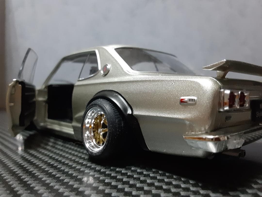 Hachette 1/24 日産 箱スカ GT-R カスタム改 ワタナベ金