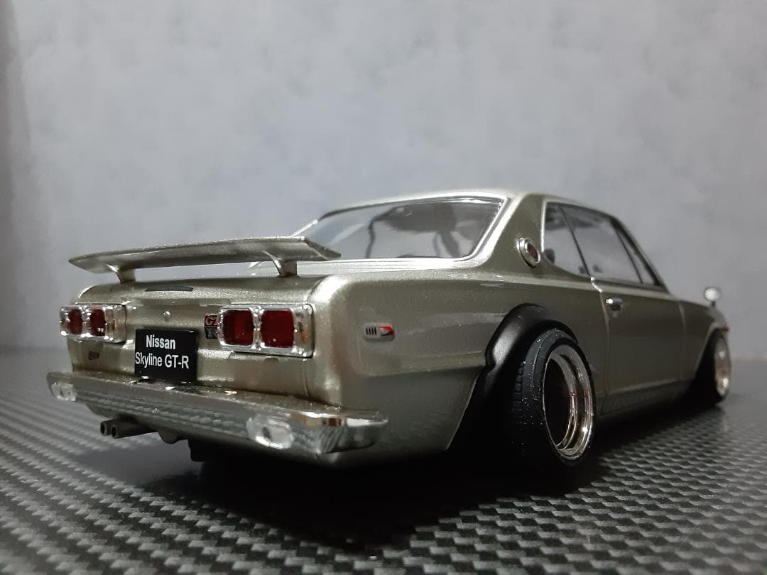 Hachette 1/24 日産 箱スカ GT-R カスタム改 ワタナベ金
