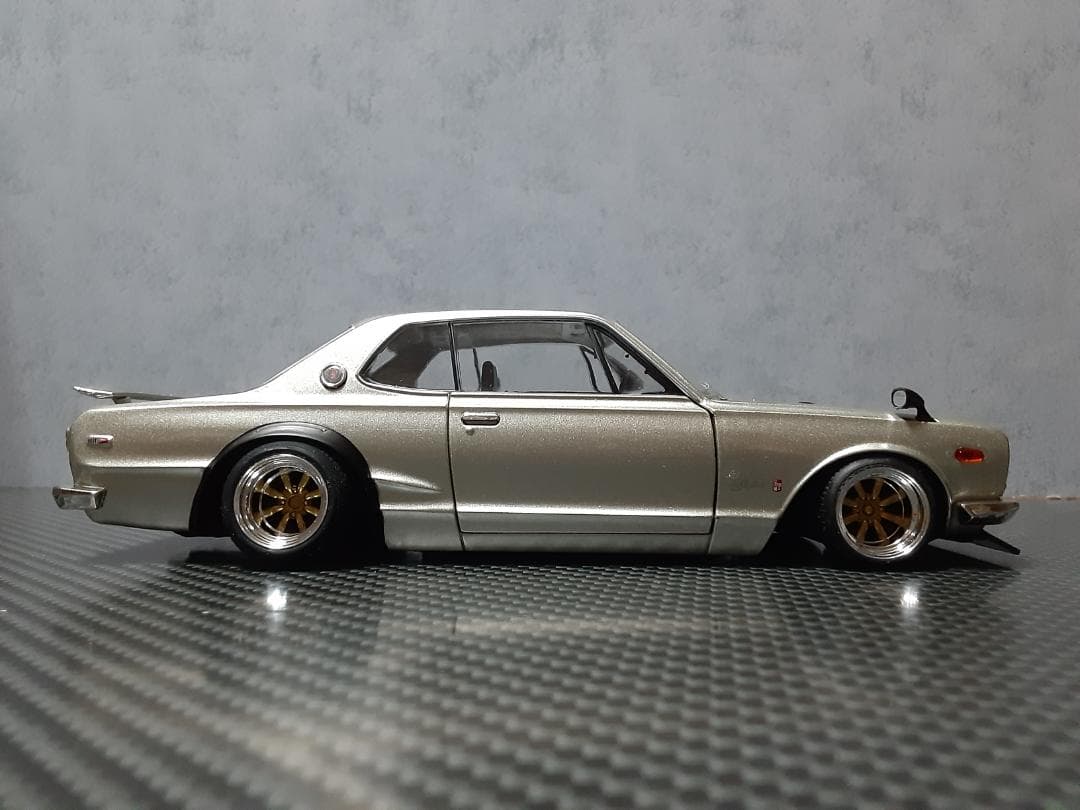 Hachette 1/24 日産 箱スカ GT-R カスタム改 ワタナベ金