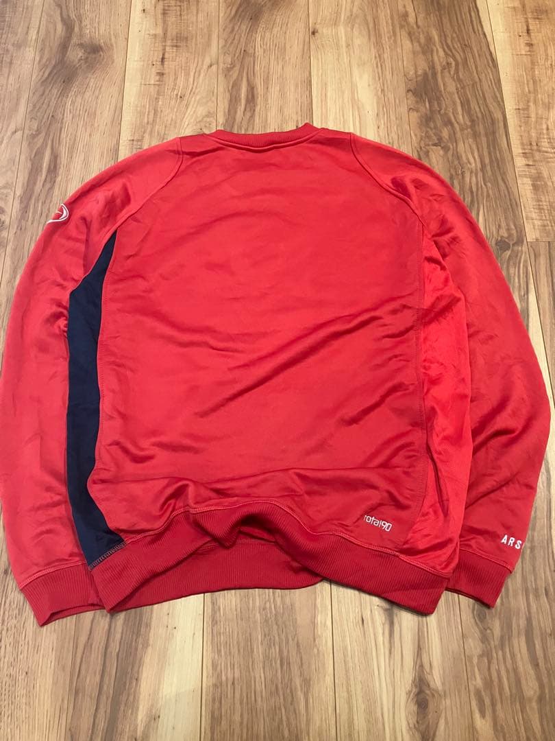 アーセナル Nike トレーニングスウェット 赤 古着　ナイキ　ドリルトップ