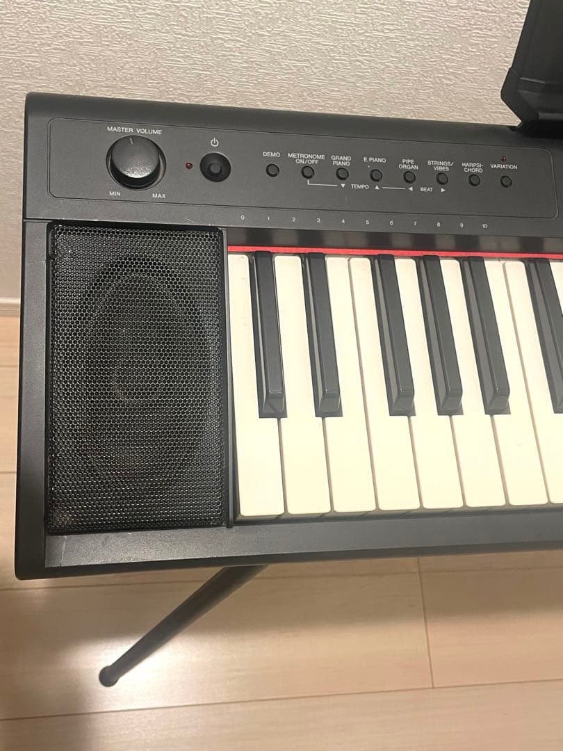 YAMAHA 電子キーボード piaggero NP-11 譜面台・アダプタ付