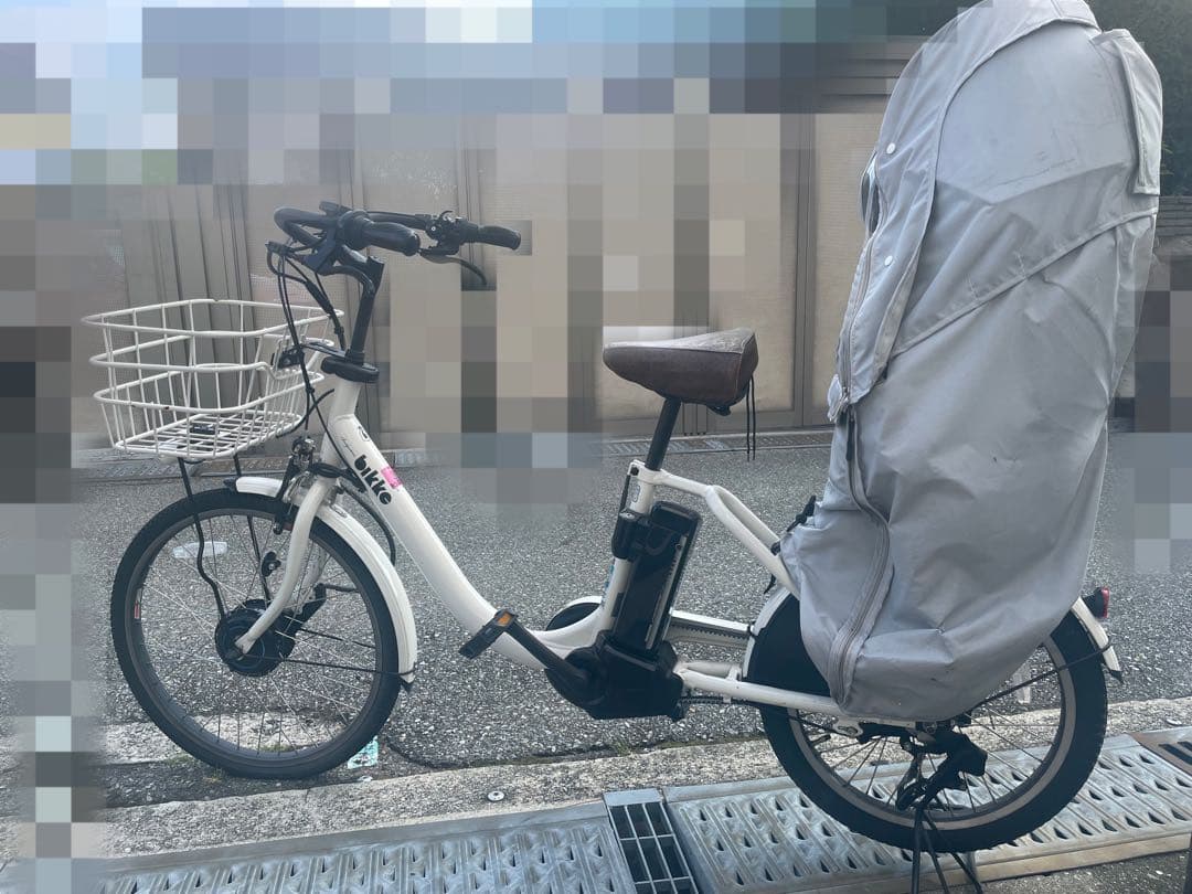 電動自転車　ビッケモブdd 【E.XBKホワイト】 BM0B40 3人乗り対応