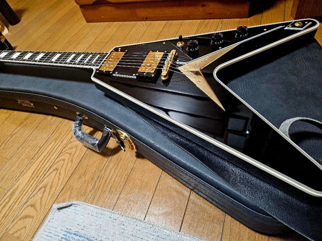 【美品】Momose flying v custom ebony